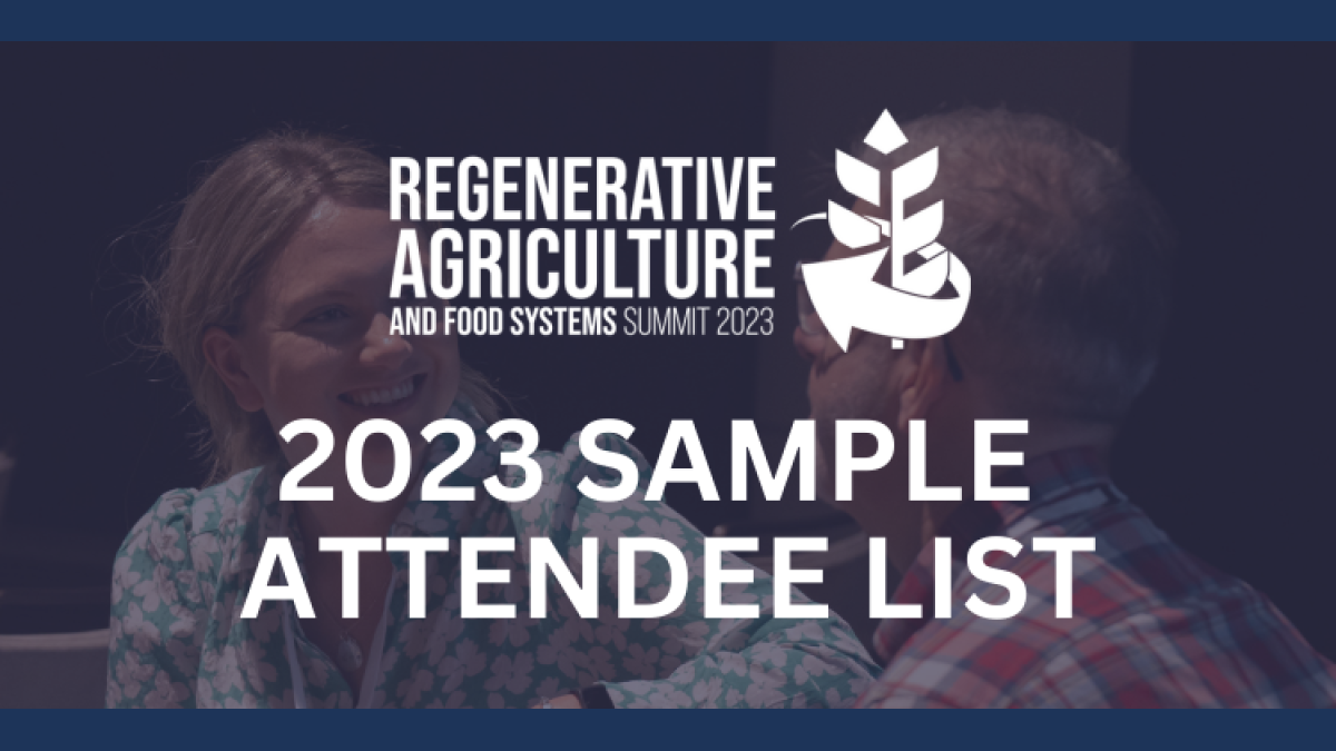 2023 Sample Attendee List | Kisaco Research